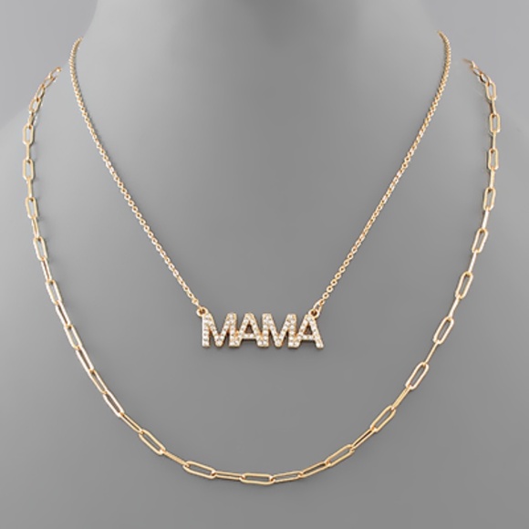 Fleurish Jewelry | Jewelry | Layered Chain Necklace For Mama | Poshmark